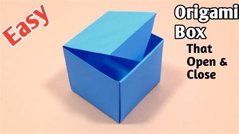 Diy How To Make Paper Box That Opens And Closes Origami Box Caja