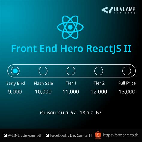 Dev Camp Hybrid Ii Front End Hero Reactjs Early Bird Shopee Thailand