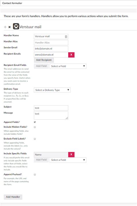 Formulate Email Handler Not Working On 31