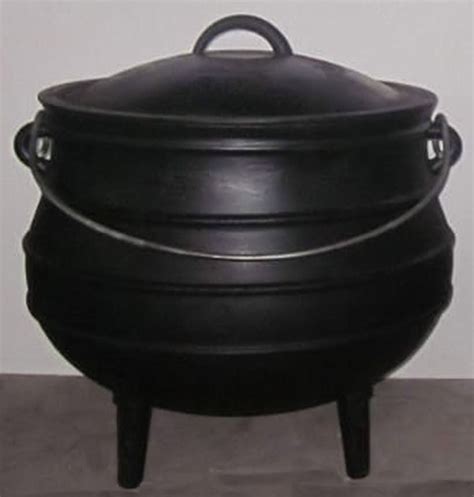 Size 6 Potjie Pot Cauldron 14 Qts Cast Iron Outdoor Cookware Annies Collections