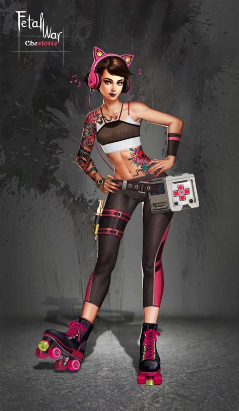 Field Nurse Joey Zeng Cyberpunk Girl Sexy Art Art