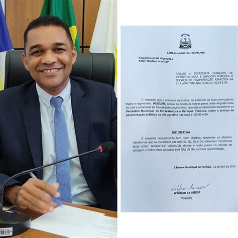 Vereador Waldson Da Agesp Conquista Aprovação De Requerimento Para