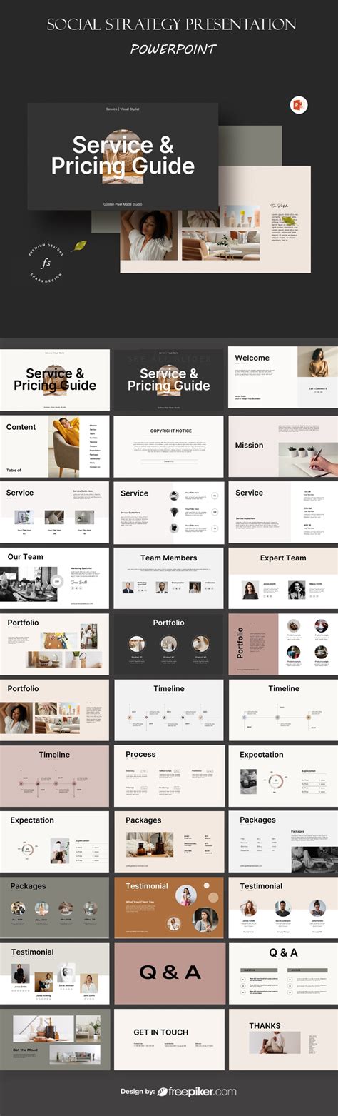 Freepiker Service And Pricing Guide Template