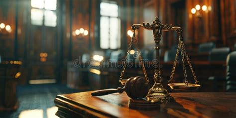 Wooden Table Justice Scale Stock Image Image Of Weighing 374237147