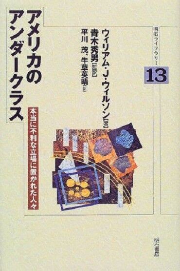 American Underclass Akashi Library 13 William Julius 1999 Japan Book Books