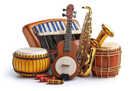 Musical Instruments Ensemble A Melodic Gathering Premium Ai Generated