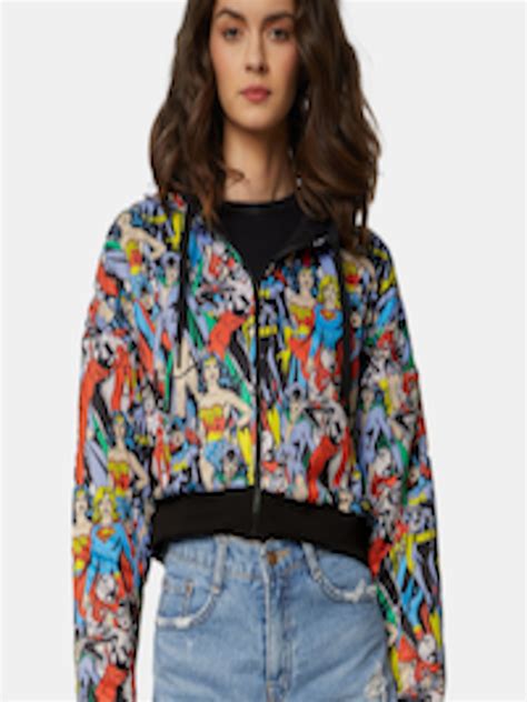Buy The Souled Store Women Black Cotton Hooded Oversized Sweatshirt