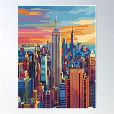 New York City Skyline V2 Poster For Sale By Itgonbebiblical Sale