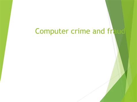 Computer Crime Ppt