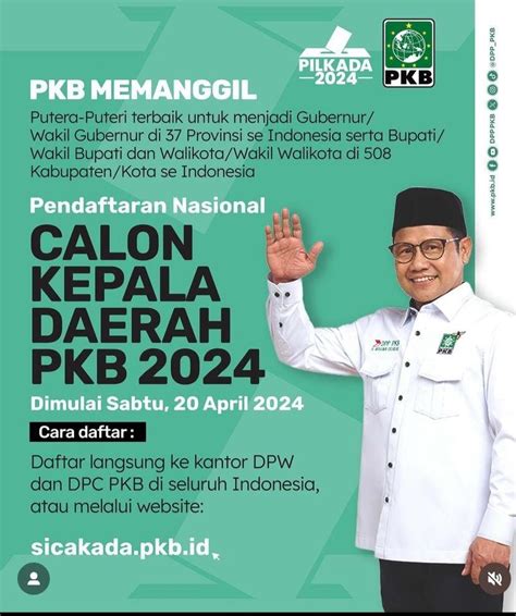 PKB Buka Pendaftaran Calon Kepala Daerah PHRNEWS