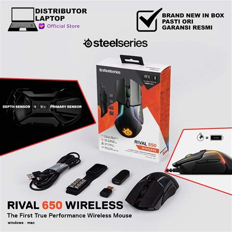Steelseries Rival 650 Wireless Gaming Mouse Dykovytech