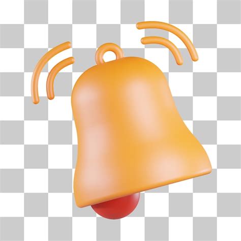 Icono 3d De Campana De Llamada Archivo Psd Premium