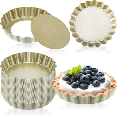Test Des Mini Moules à Tartelettes Uiifan Lot De 32 Avec Fond Amovible