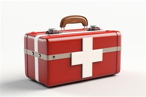 Premium AI Image | 3d rendered medical box on isolated white background
