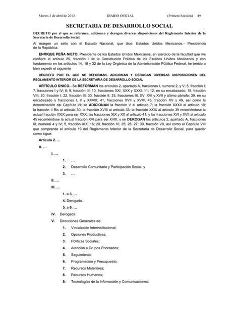 SECRETARIA DE DESARROLLO SOCIAL