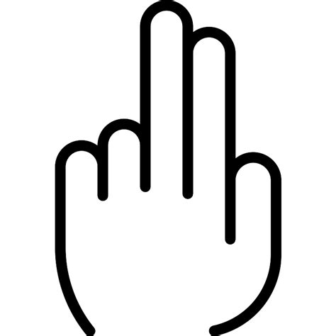 Two Fingers Vector SVG Icon SVG Repo