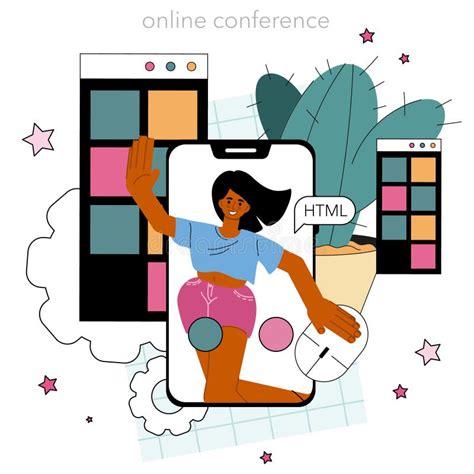 Mobile App Developer Online Service Or Platform Smartphone Application Stock Vector