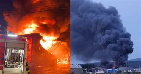 Incendio De Grandes Proporciones Se Registra En Parque Industrial De