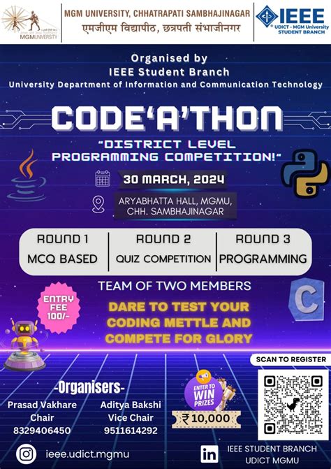 Akash Sadashiv On Linkedin Codeathon District Level Programming