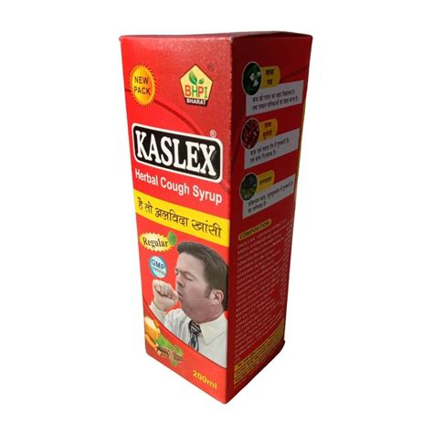 Bharat Kaslex Herbal Cough Regular Syrup 200 Ml Pack Of 2 Bharat