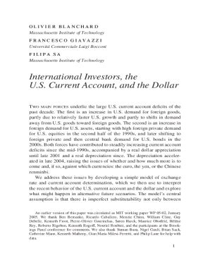 Fillable Online Citeseerx Ist Psu International Investors The U S
