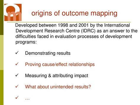PPT Outcome Mapping PowerPoint Presentation Free Download ID