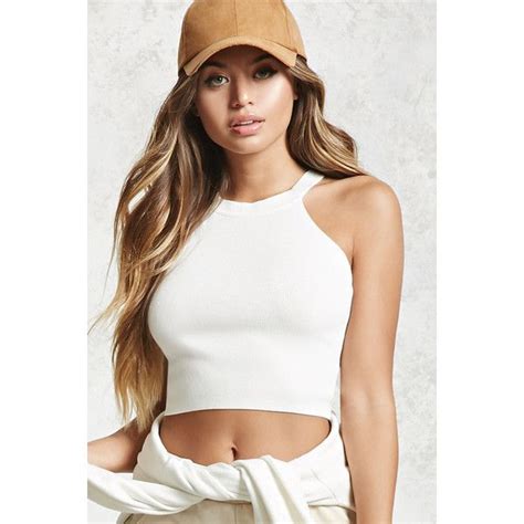 Forever21 Zip Back Crop Top 18 Liked On Polyvore Featuring Tops