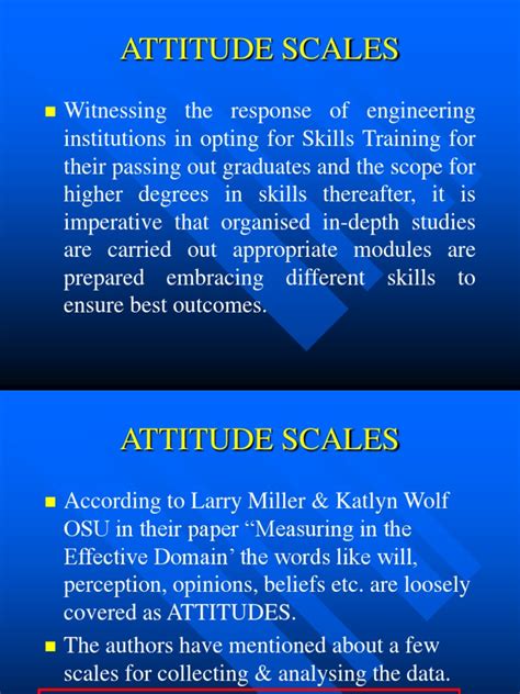 Attitude Scales Pdf Likert Scale Attitude Psychology
