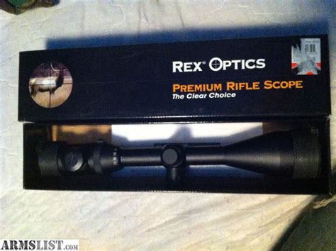 Armslist For Sale Rex 4x12 X50 Scope With Light Up Crosshairs