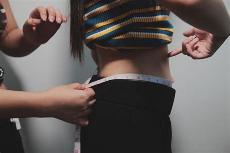 Premium Photo Women Body Fat Belly Obese Woman Hand Holding Excessive