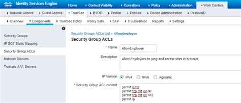 Configure Trustsec Sgts With Ise Inline Tagging Cisco