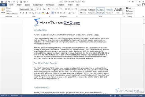 Lesson 13 Undo And Redo Microsoft Word Tutorial Math Tutor Public