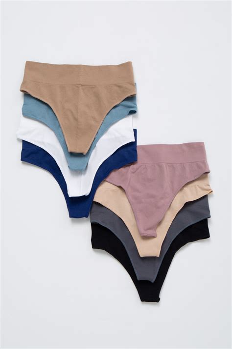 Multicolor Maternity Thong Underwear Set Pinkblush