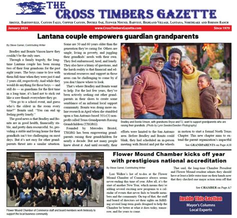 The Cross Timbers Gazette January 2024 Cross Timbers Gazette