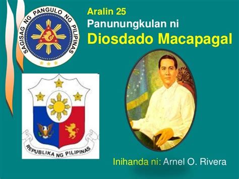 Talambuhay Ni Diosdado Macapagal Tagalog