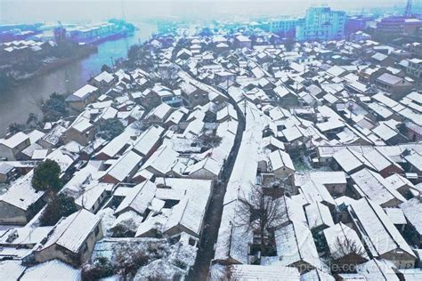 江苏如皋：雪润大地 古街如画 人民图片网
