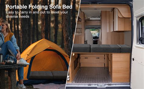 Aiho Sleeper Sofa Bed Memory Foam Futon Sofa Bed