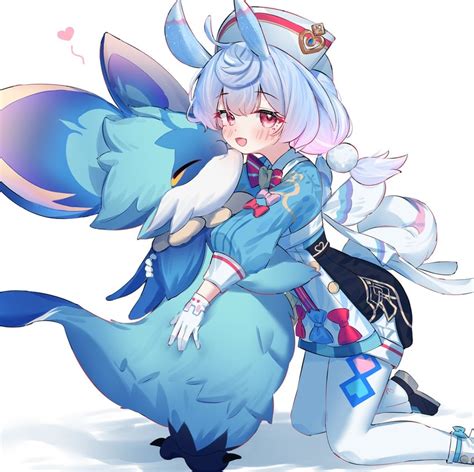 Sigewinne And Iktomisaurus Genshin Impact Drawn By Eippepai Danbooru