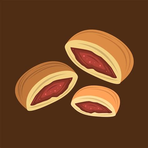 Premium Vector Dorayaki Vector Illustration