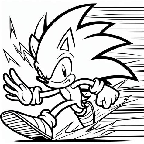 Super Sonic Kleurplaten Gratis Printen