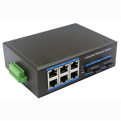 6 Port 10 100base Tx 2 Port 100base Fx Industrial Ethernet Switch