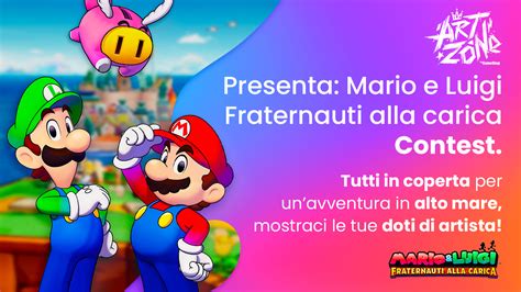 Art Zone Mario Luigi Fraternauti Alla Carica Graphic Contest GameSoul It