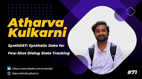 Atharva Kulkarni Synthdst Synthetic Data For Few Shot Dialog State Tracking Youtube Music