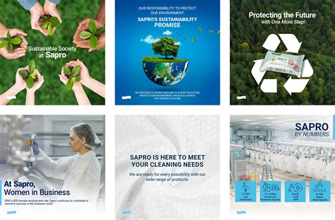 Sustainability Social Media Series For Sapro Behance