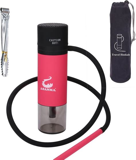 Asanma Portable Hookah Set Multi Purpose Travel Hookah Set With Everything Mini