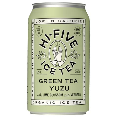 Hi Five Ice Tea Yuzu Organic Per Blik 330 Ml