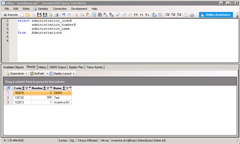 Nog Makkelijker Sql Met Exact Online Invantive