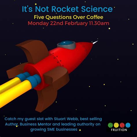 Its Not Rocket Science Five Questions Over Coffee Video Podcast