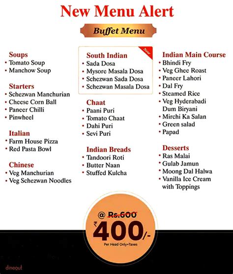 Menu Of Milan Palace Fine Dine Restaurant Mira Bhayandar Mumbai Dineout