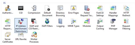 iis how to restrict a web site access to some ip addresses